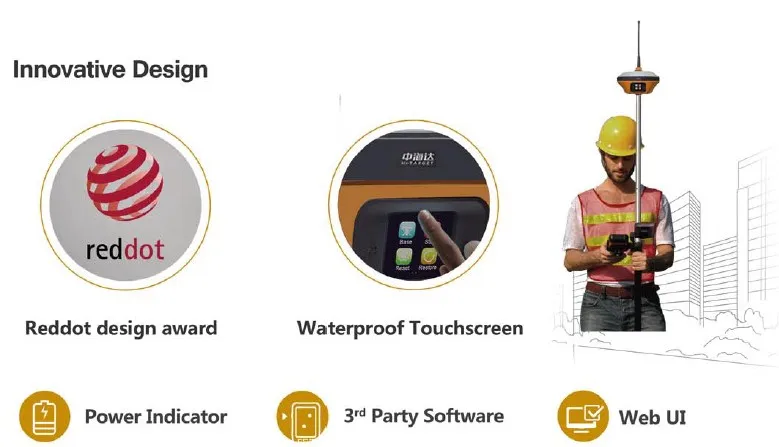 Trimble GNSS RTK receiver Hi-target V98 RTK GPS with With 16GB internal ...