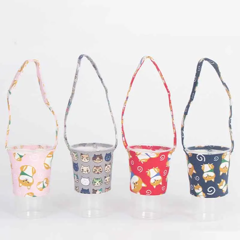 Milk Tea Cup Tote Hand Carry Bag With Logo - Buy Cup Holder Bag,Milk ...