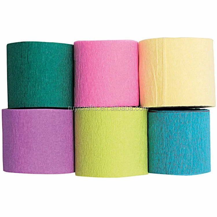 Colorful Party Decoration Streamer Wedding Decoration Crepe Paper ...