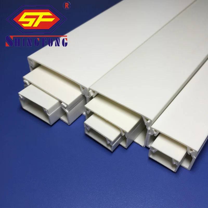 Full Sizes Pvc Cable Trunking Plastic Wire Ducts Pvc Wiring Casings ...