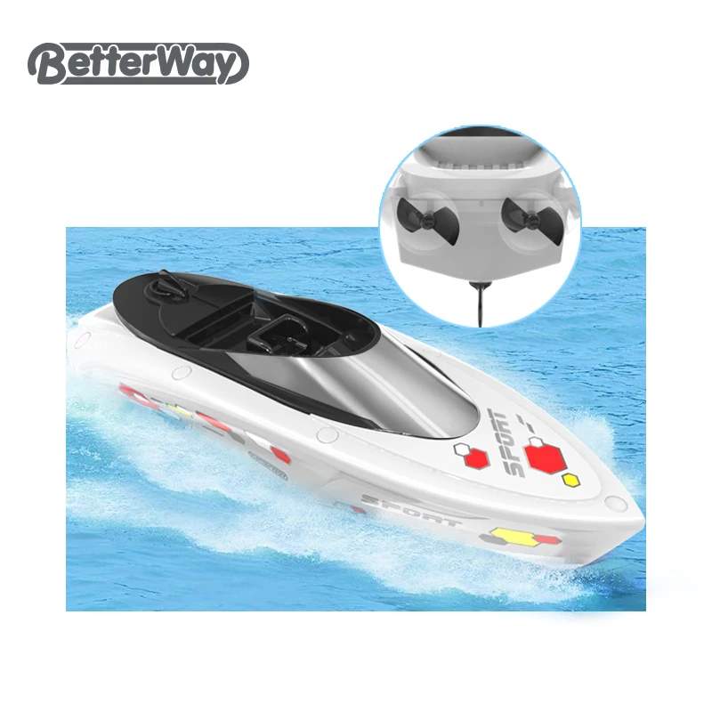 1:47 Rc Mini Boat 2.4g 4 Channel Long Distance 10km/h Rc Speed Racing ...