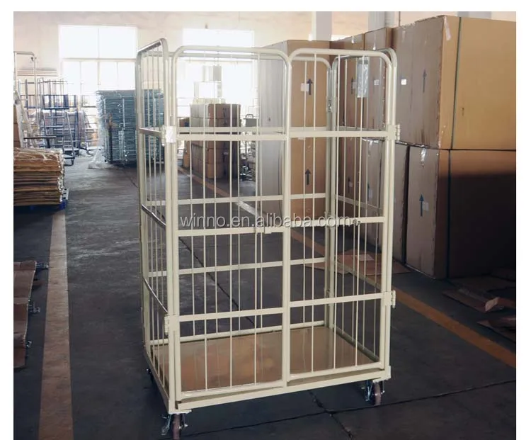 Secure and Movable Storage Solutions - Metal Cages with Wheels