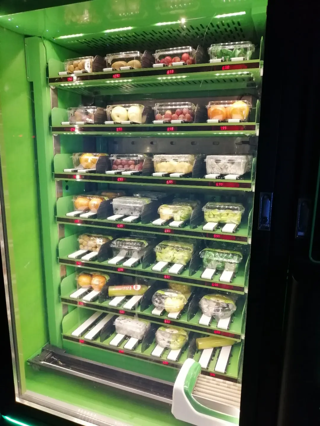 Aufzug Combo Fresh Food Obsts Alat Verkaufs Automat Mit Förderband ...