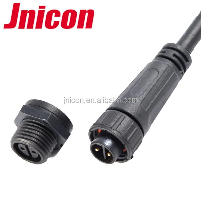 Jnicon Ip68 2 Pole Welding Male Female Connector For Solar System Led ...