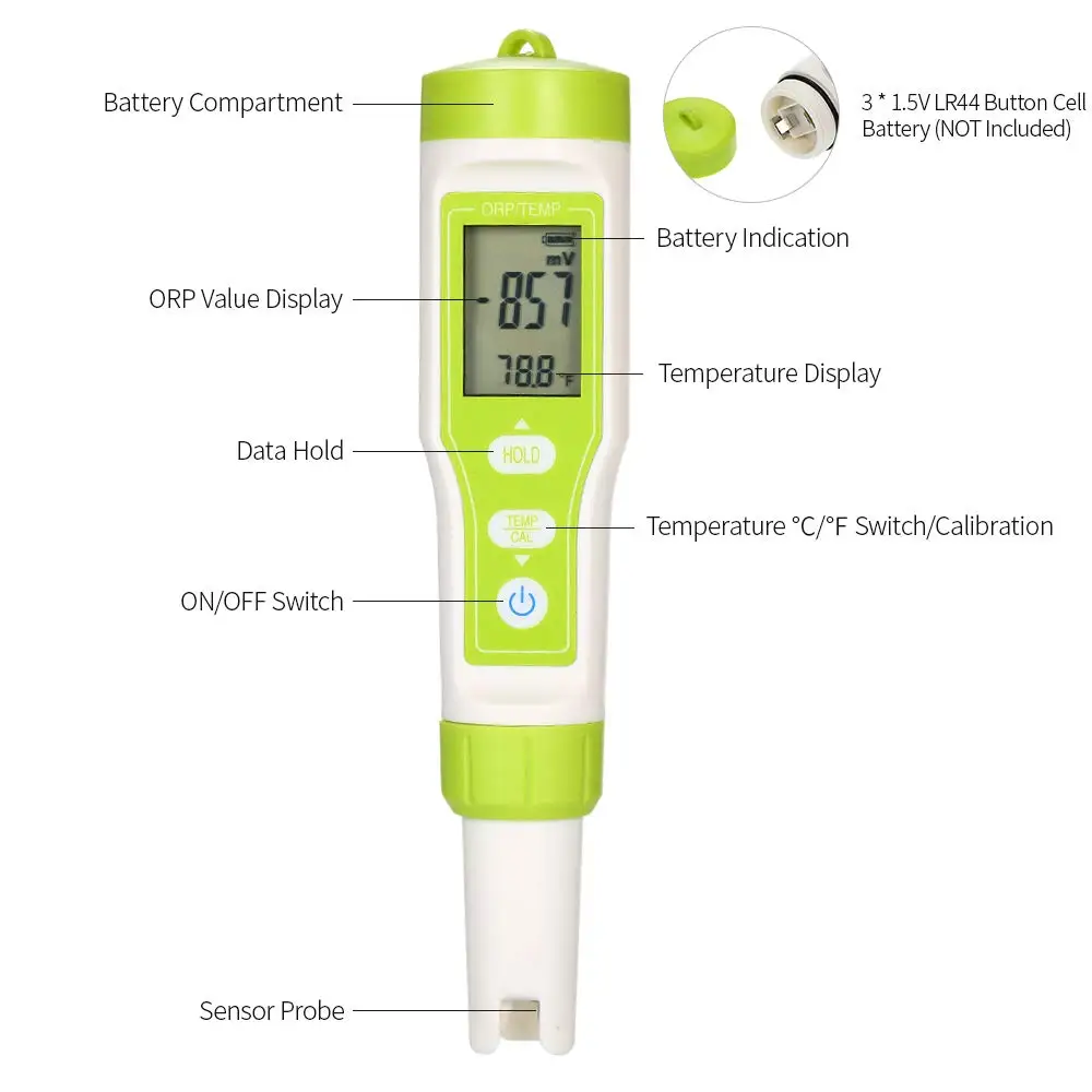 High Precision Water Testing Waterproof Orp Meter Tester - Buy Water ...