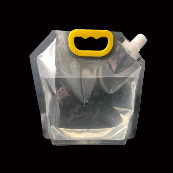 5l Outdoor Emergency Drink Water Tank Storage Pouches Clear Stand Up ...