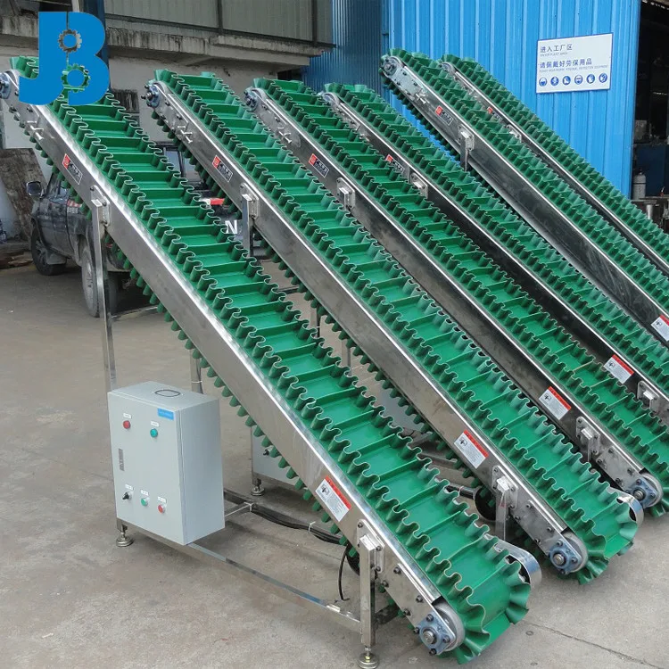 Z Type Incline Bucket Ramp Belt Conveyor for Grain Lifting