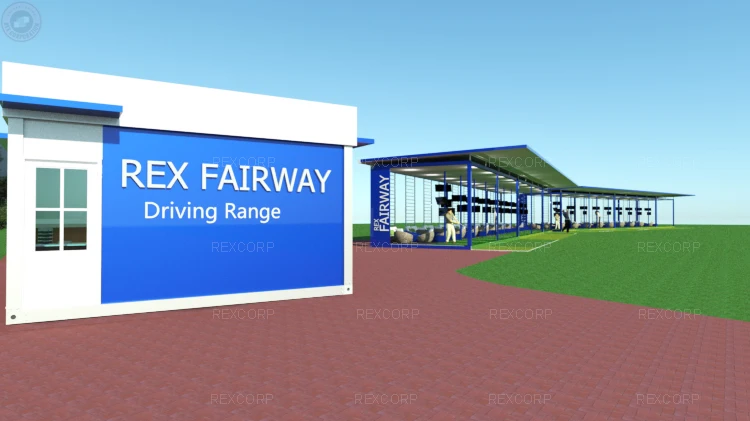 Outdoor Independent Container Modular Golf Driving Range