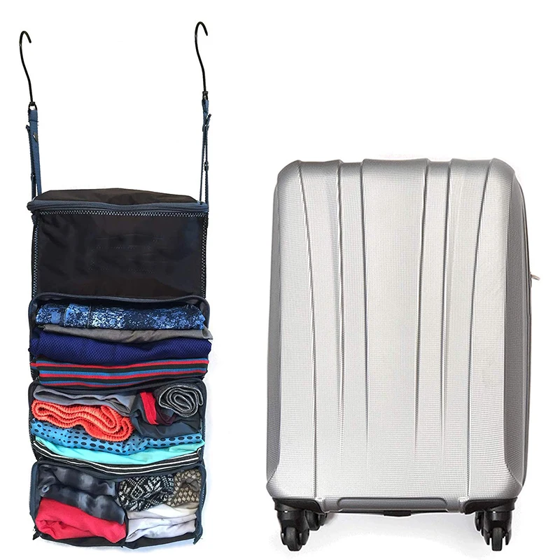 Travel Suitcase Luggage Bag - Portable & Packable Shelves