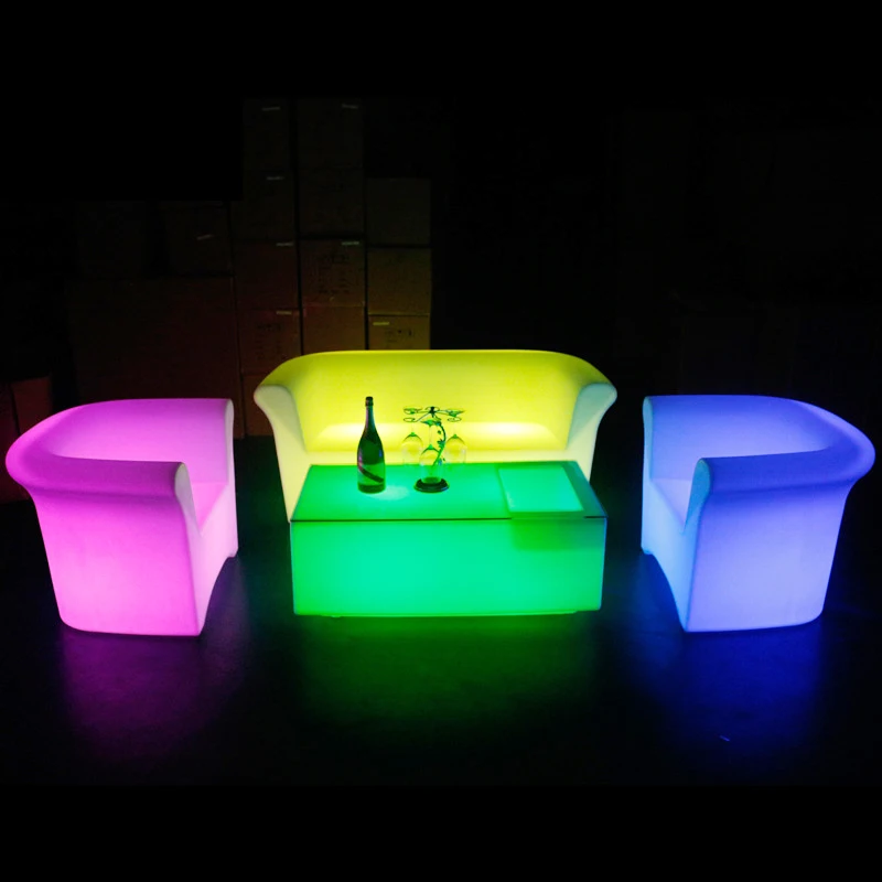 Bar Led Sofa Set Event Light Up Table And Chairs 100% Waterproof - Buy ...