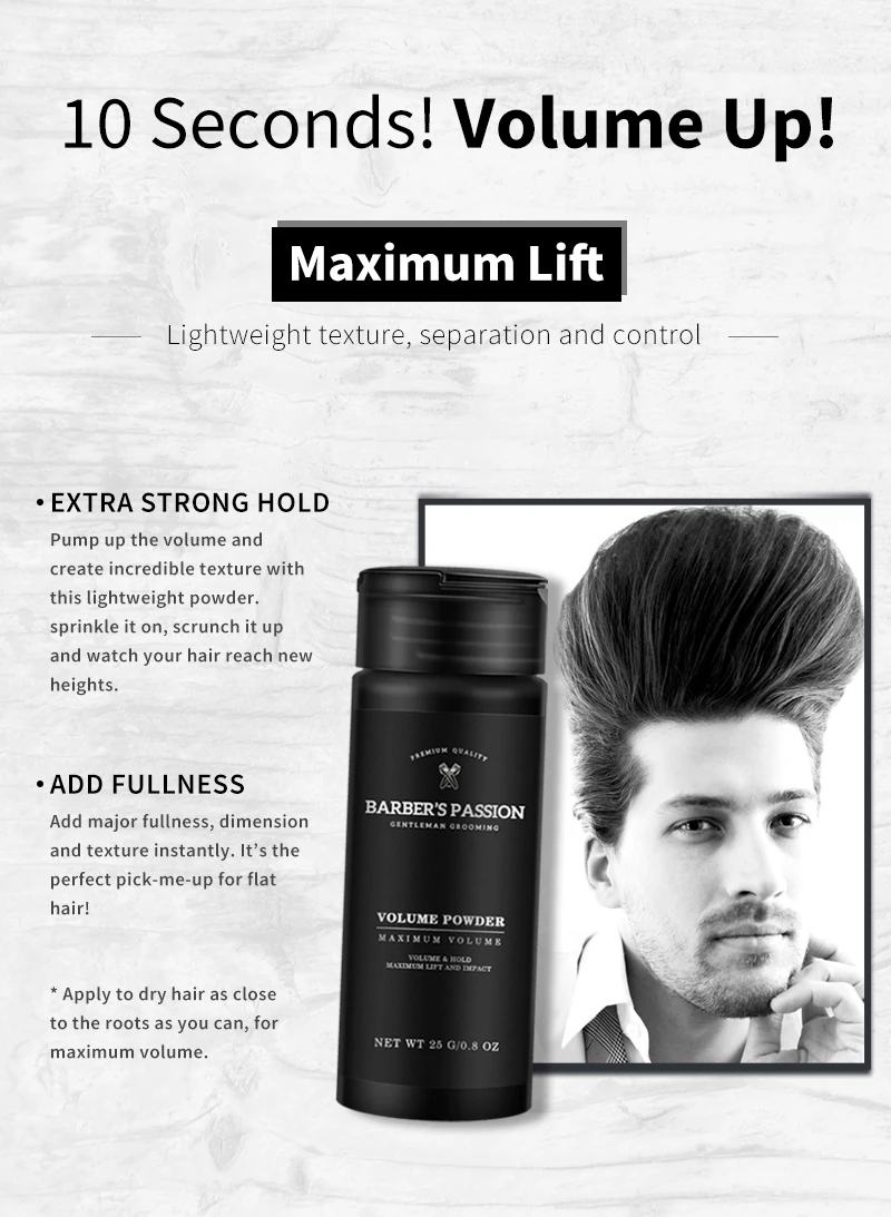 Barberpassion Private Label Instant Styling Lifting Matt Hair Volume ...