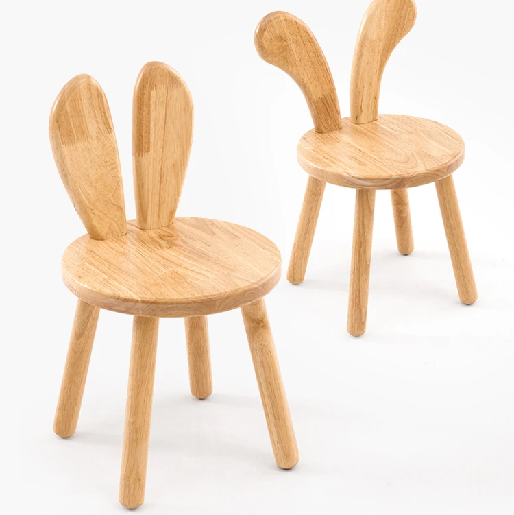 Child Children's Wooden Stool/Chair - Rabbit Design Step Stool| Alibaba.com