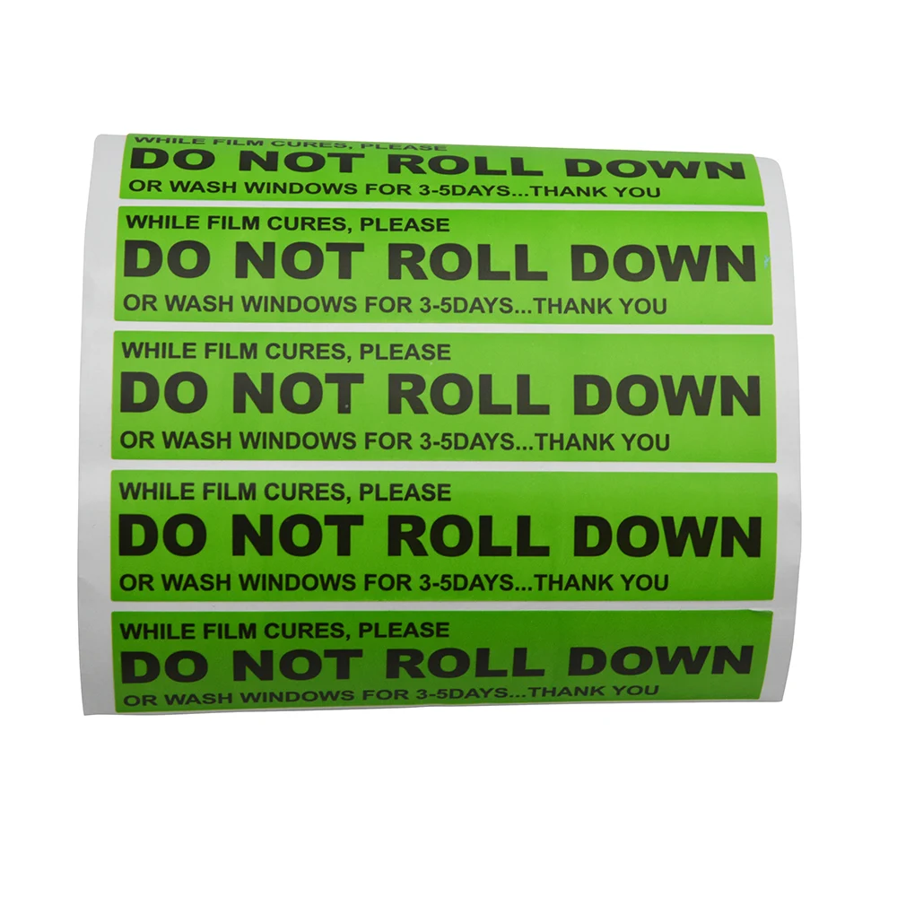 Car Sticker "DO NOT ROLL DOWN" - Reflective Safety Label