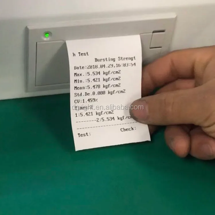 Hydraulic Digital Paper Cardboard Mullen Burst Tester For Bursting ...