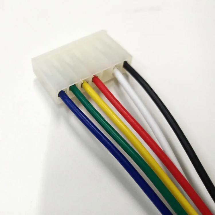 Custom Wire Harness Molex 3.96 Pitch Connector Male To Male Connector 8 ...
