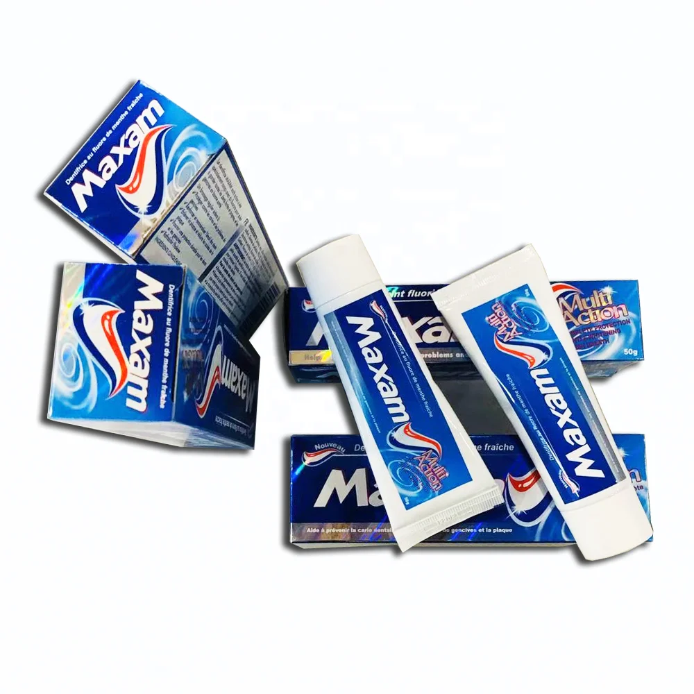 Maxam 3 Color Toothpaste 50 Grams High-grade Fluoride Tricolor ...