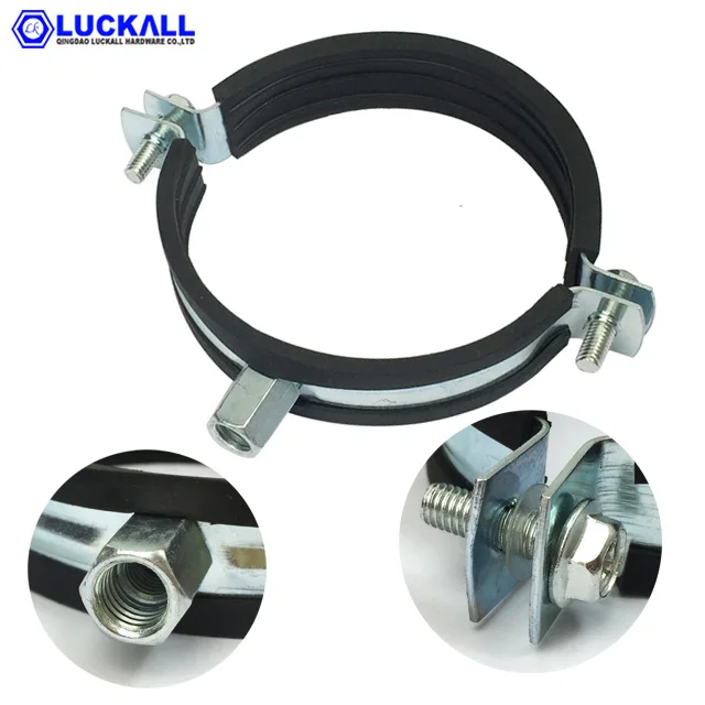 Rubber Hanging Clamp Iron Pipe Clamp - Buy Rubber Hanging Clamp,Iron ...