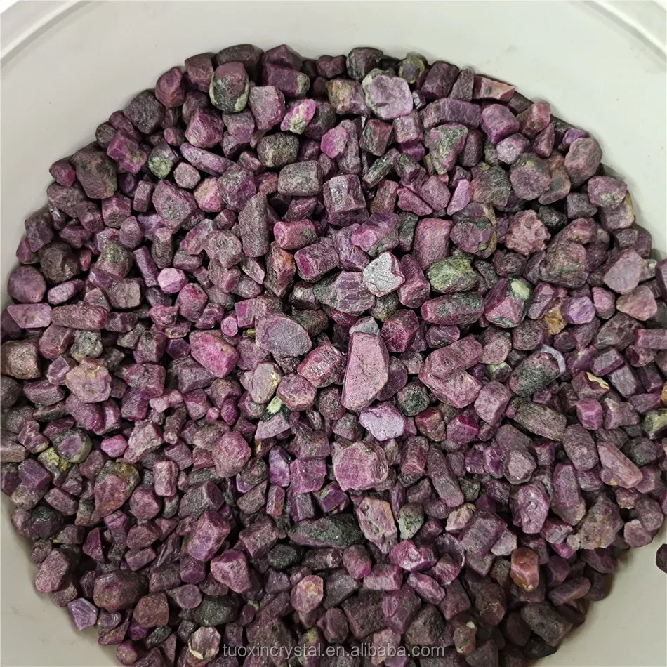 Wholesale Natural Rock Red Ruby Gemstone Rough Raw Uncut Rubies Crystal ...
