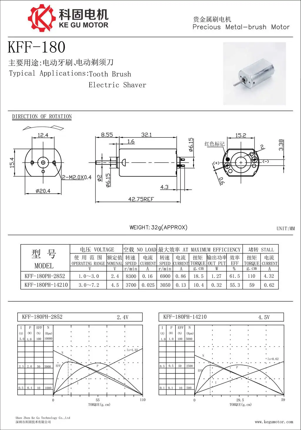 3.7v 7.2v Small Low Rpm 180 Motor High Efficiency Dc Micro Motor For ...