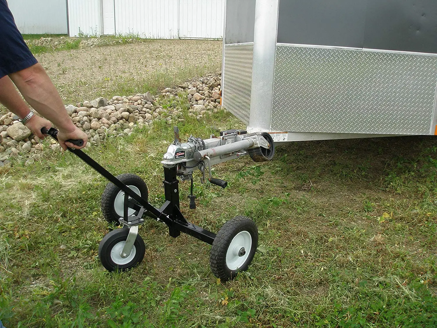 Heavy-duty 600lbs Adjustable Trailer Dolly Mover With 2" Hitch Ball ...