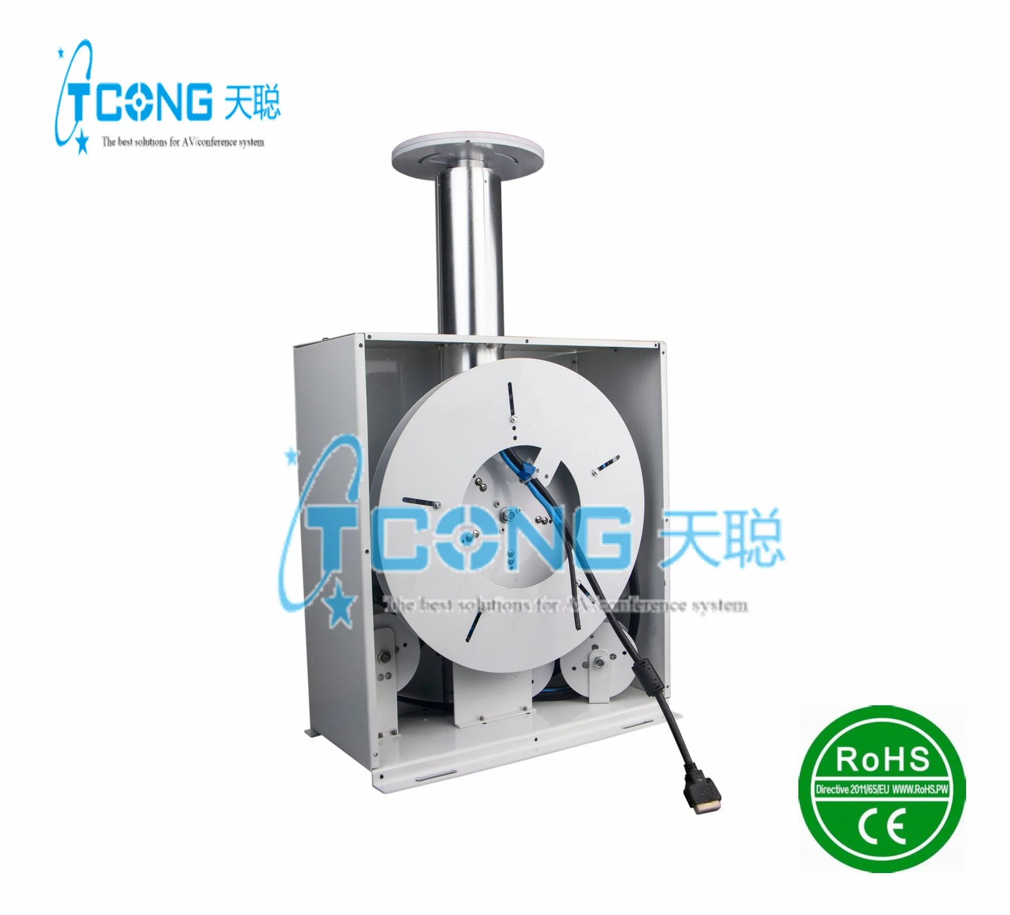 Telescopic CCTV Camera Lift - Double Columns Motorized Bracket