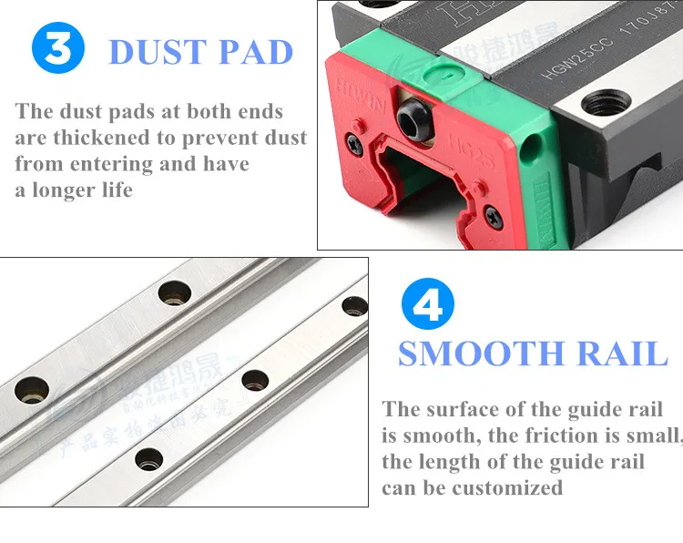 Hiwin Linear Führungen Hg Hgr20 Hgh20ca Hgh20cc Schwerlast-linear Führungs Schienen Satz - Buy ...