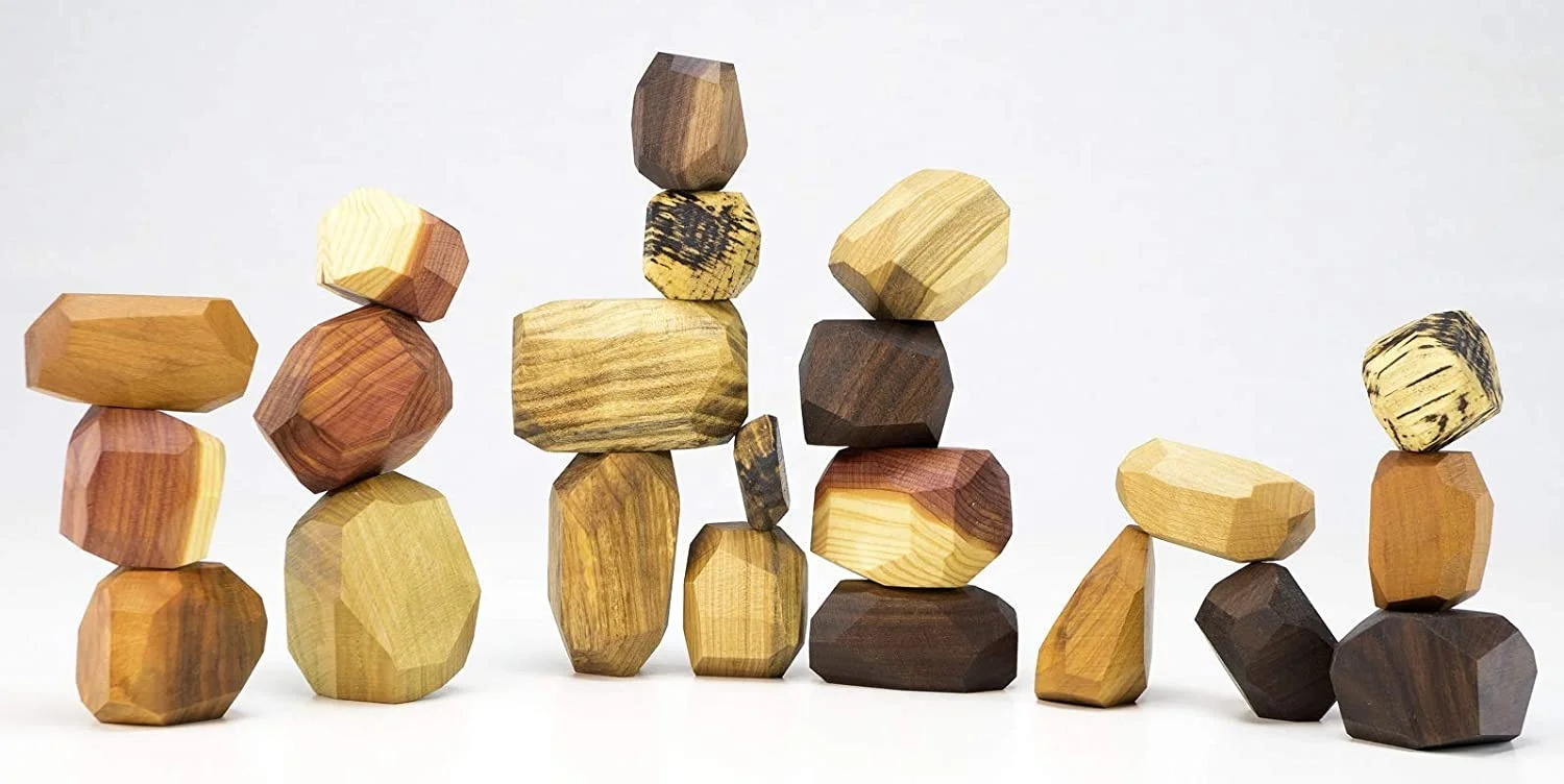Balance Blocks - Natural Wood Educational Montessori Toy