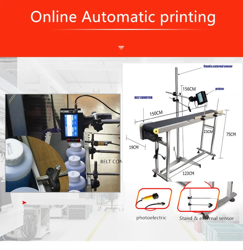 portable handheld expiry date dot matrix date Code battery powered ...