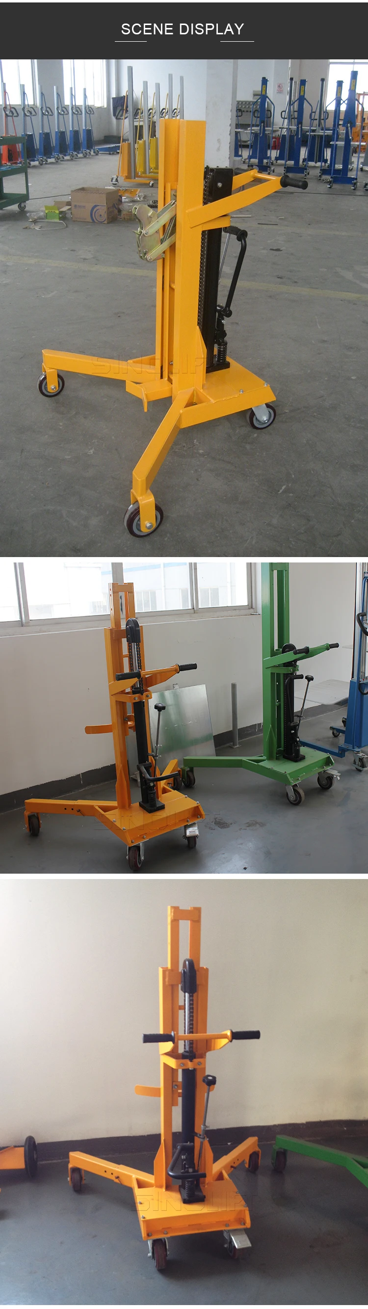 SINOLIFT DTF450 Hand Hydraulic Rotating Oil Drum Lifter