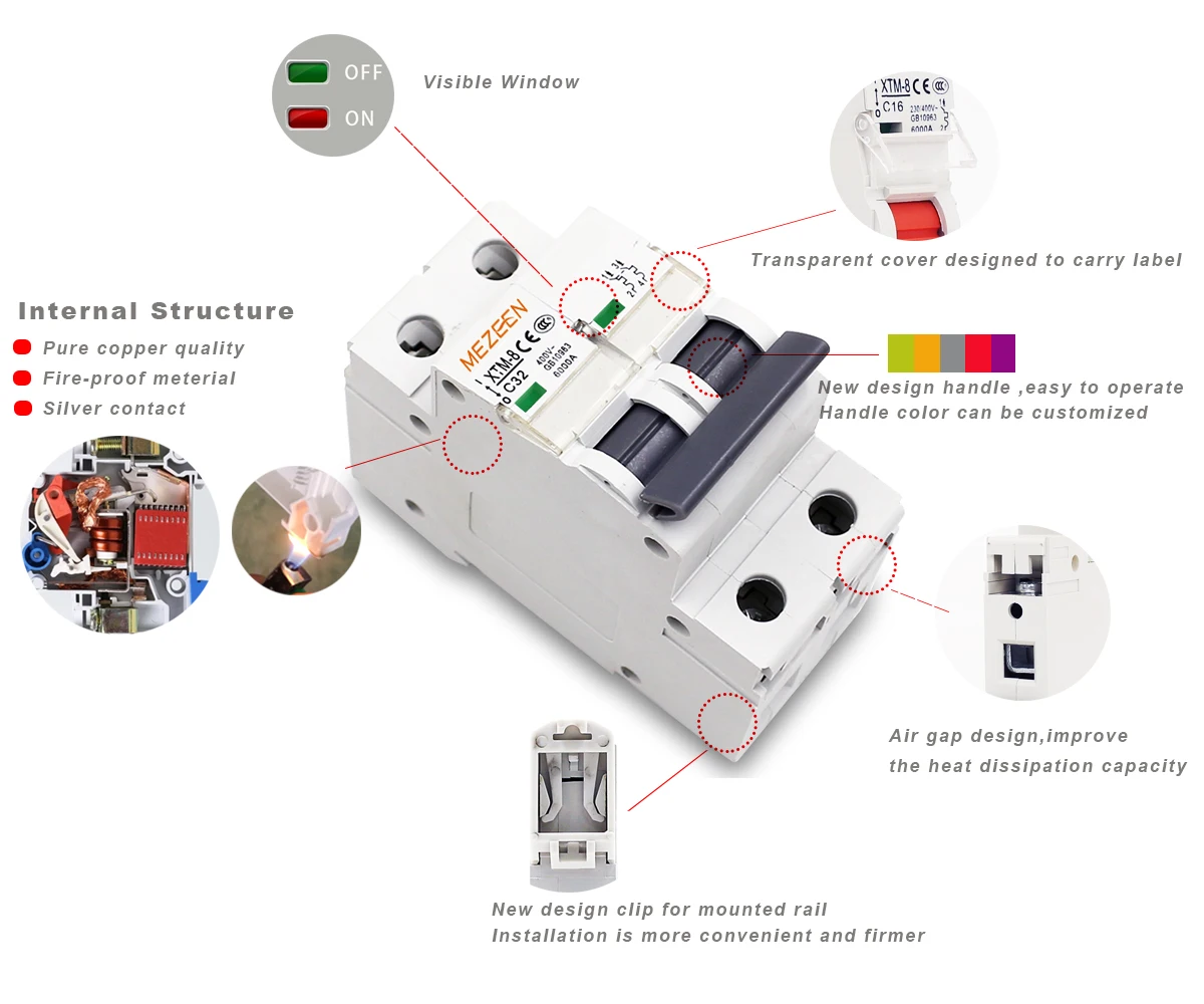 MTS Interlock MCB 2P 4P Manual Transfer 1-63A 220V/400V