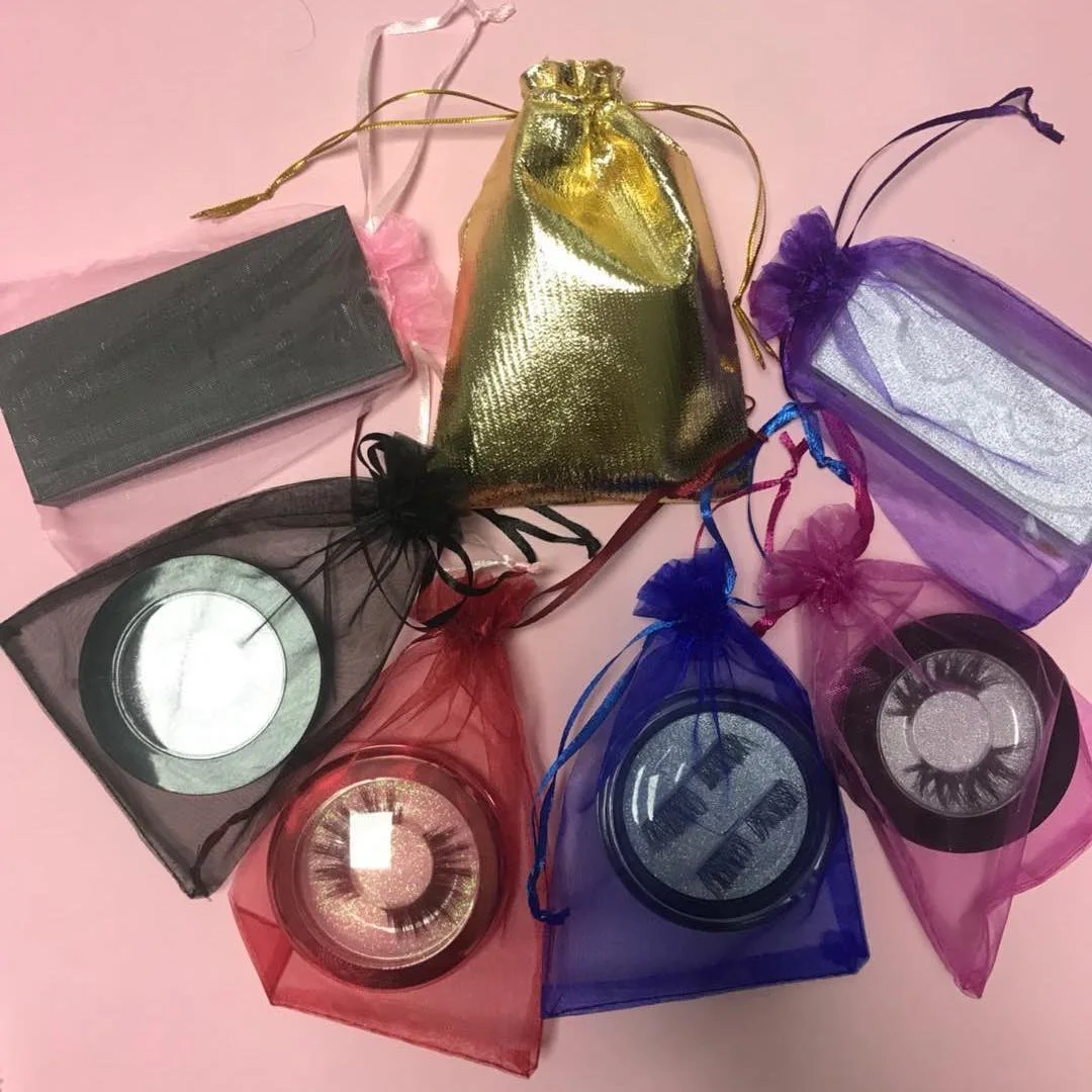Custom Cosmetic Eye Lash Bag Colorful Lash Packaging Bag For Mink ...