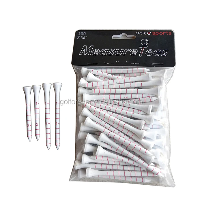 Wooden Golf Tee with Depth Indicator - Perfect for Practice