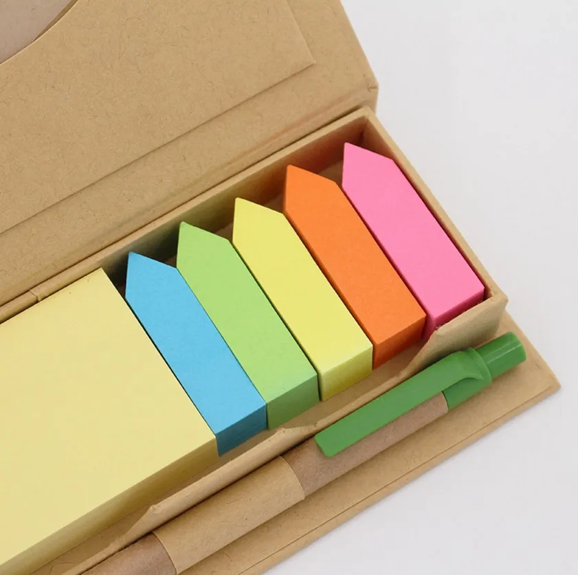 Custom Sticky Notes Box Memo Pads And Pen - Buy Sticky Notes Box Memo ...