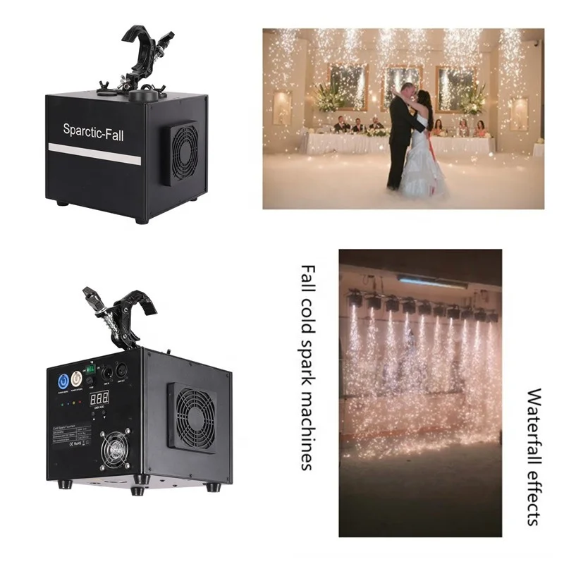 Waterfall Remote Cold Spark Machine for Wedding Fireworks