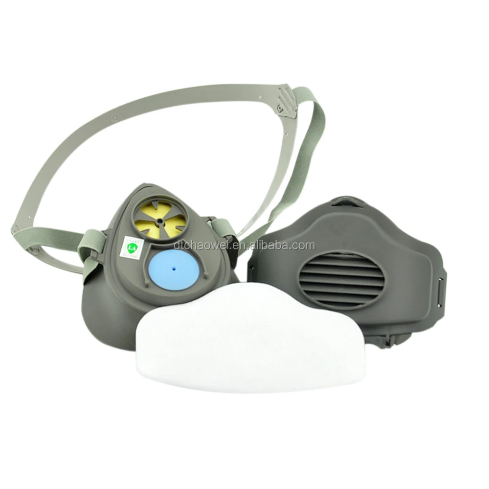 Reusable Dust Mask - Half Face Gas Mask with Filters
