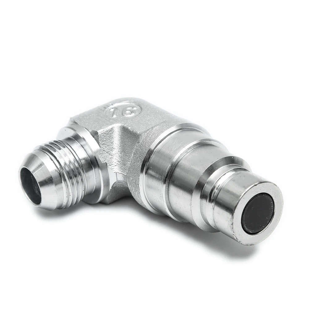 90 Degree Flat Faced Female Coupler 1/2" Body 1-1/16" Jic Thread ...