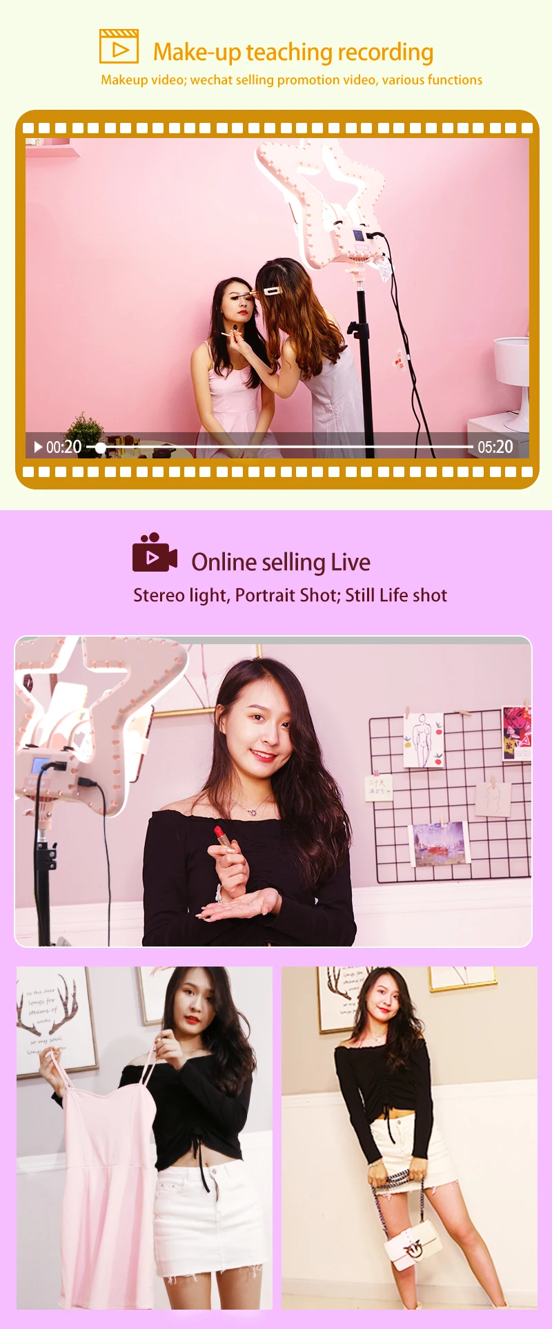 20" Star Ring Light RGB Color 3000-6500k 45W Led Ring Light - GSM-Forum