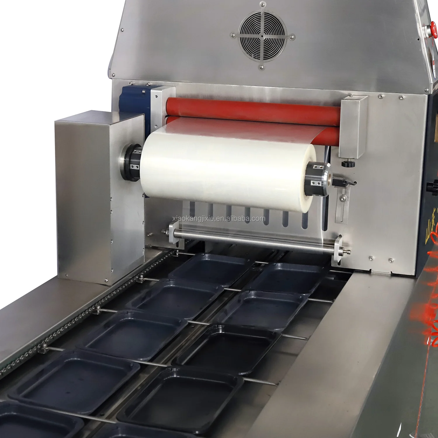 Automatic Continuous Tray Vacuum Skin Packaging Machine For Musang King ...