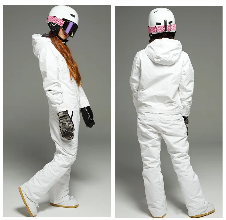 Soild Waterproof One Piece Snowboard Suits Snowsuits Overall Jumpsuits ...