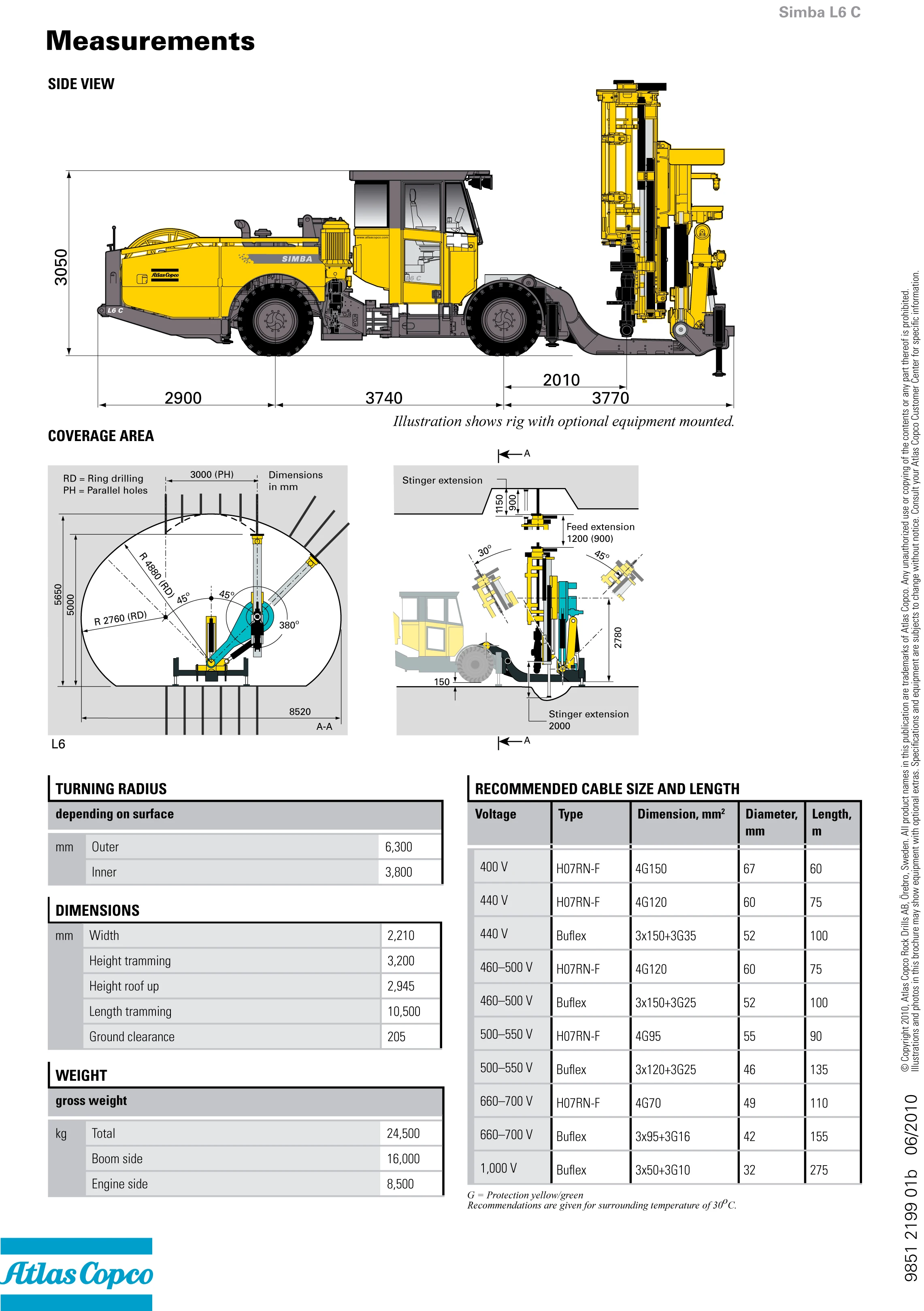 Atlas Copco Production Drill Rigs Simba L6 C - Buy Atlas Copco,Drill ...