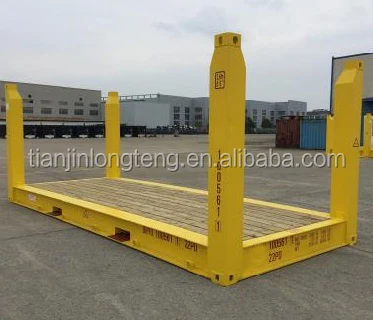 20 Flat Rack Flatrack Shipping Container With Fixed Corner Post For ...
