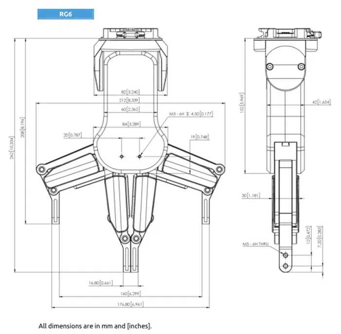 On Robot Electric Gripper RG2 - Flexible 2 Finger Gripper