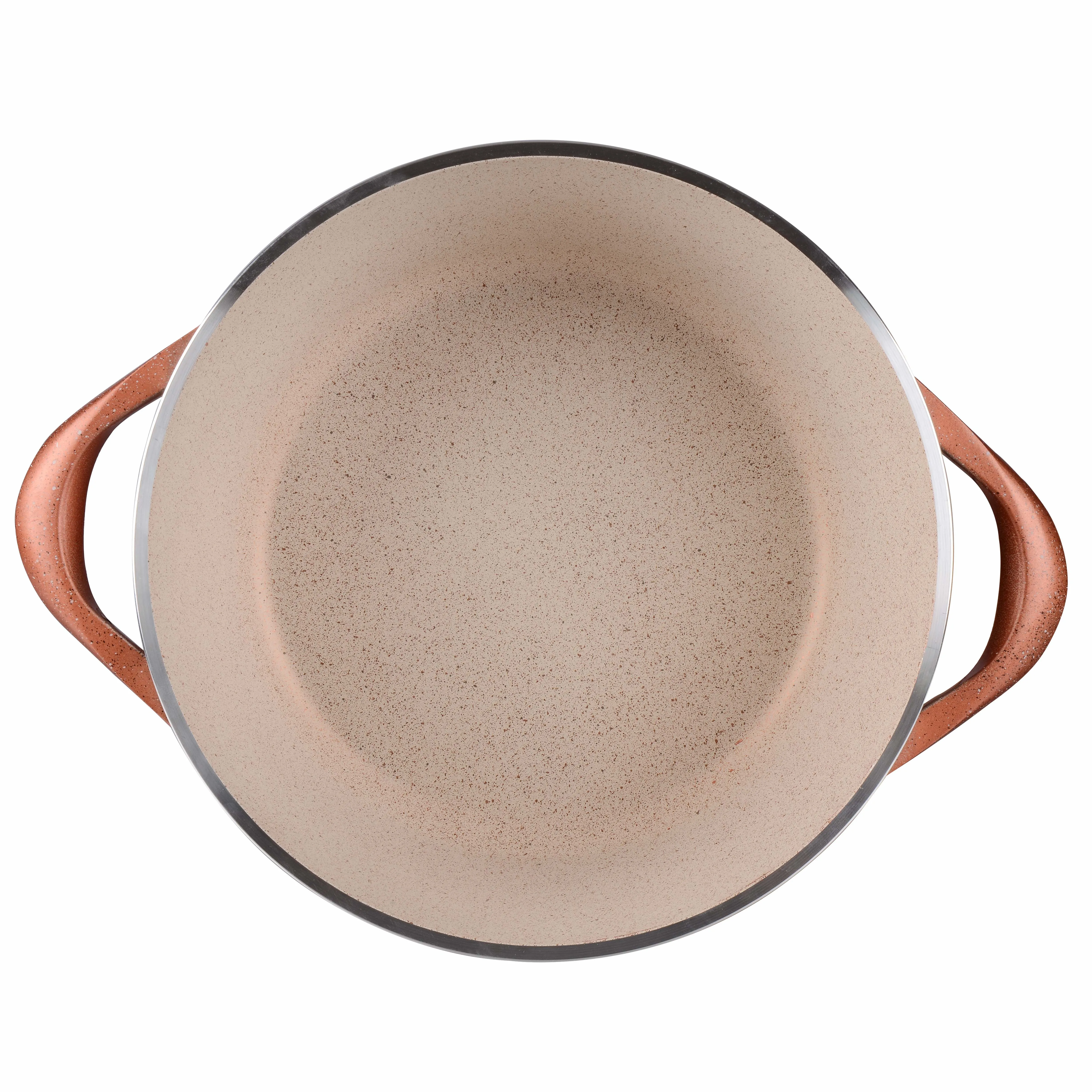 Custom Palm Restaurant Marble Stone Aluminum Pot Sets