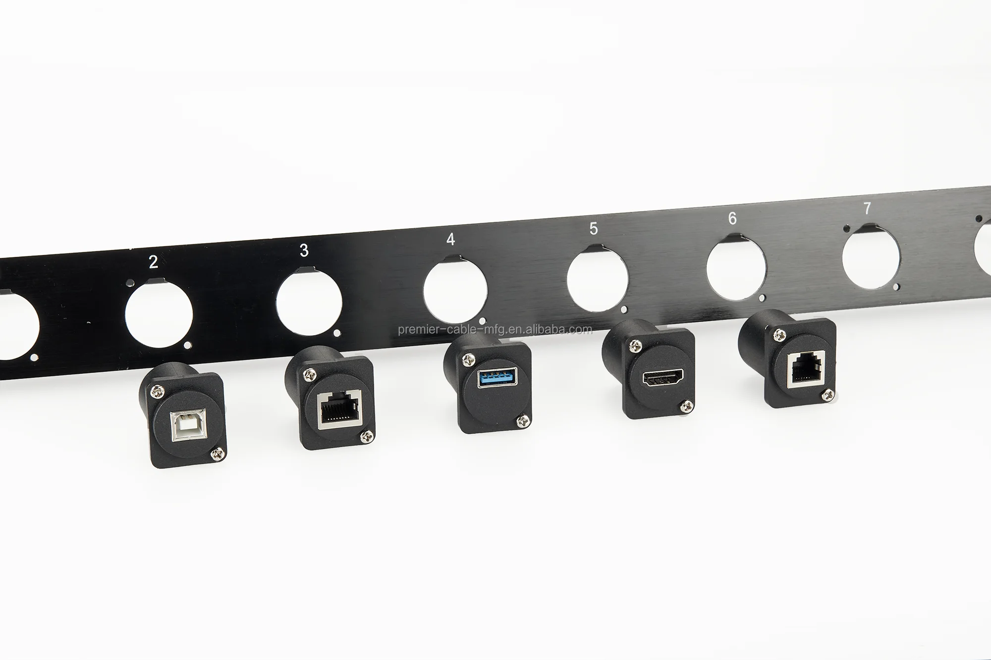 Rj-45 Ethernet Round Panel Mount Adapter Plug - Buy Rj-45 Ethernet ...