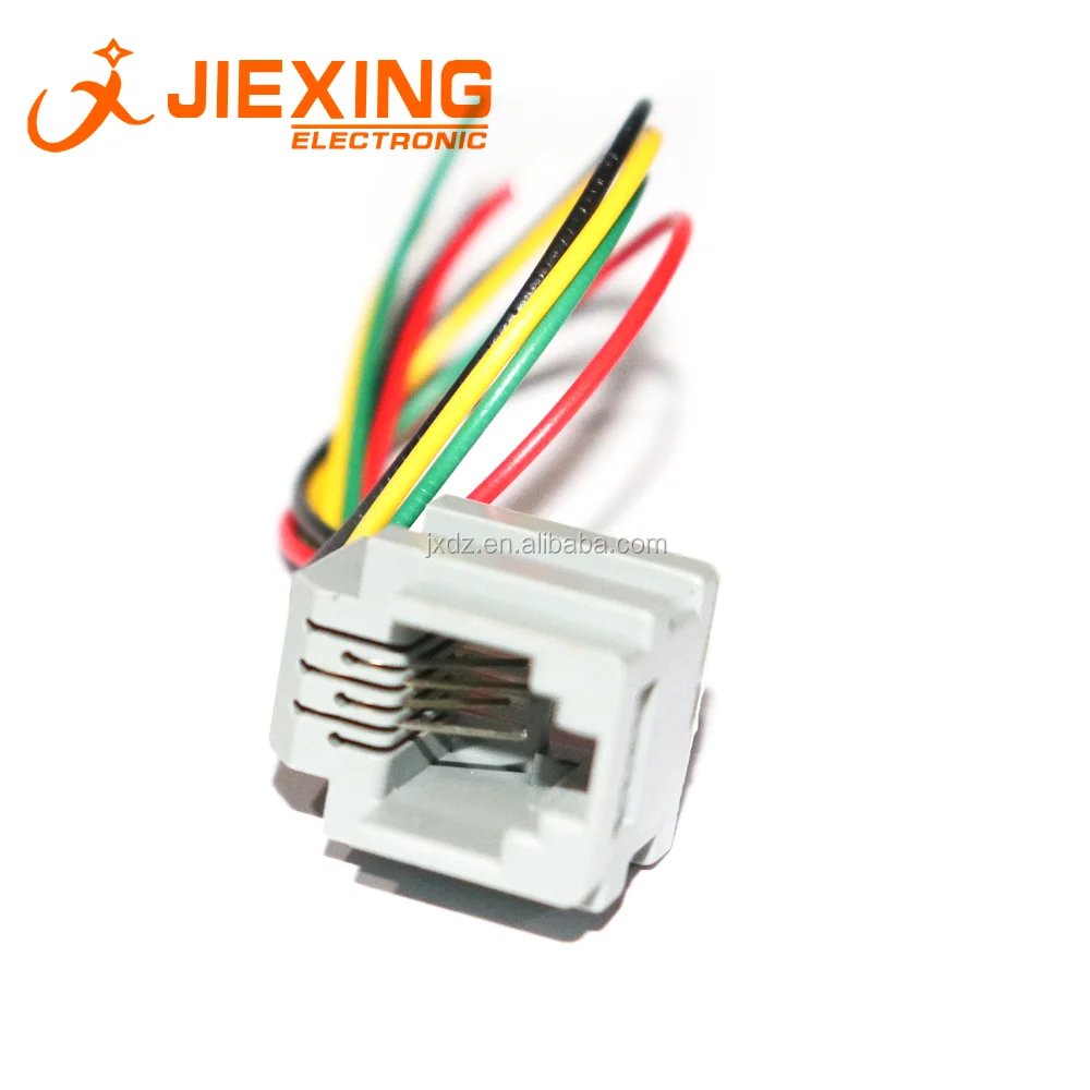 RJ11 6P4C Female Interface Socket with 10cm Cable Length