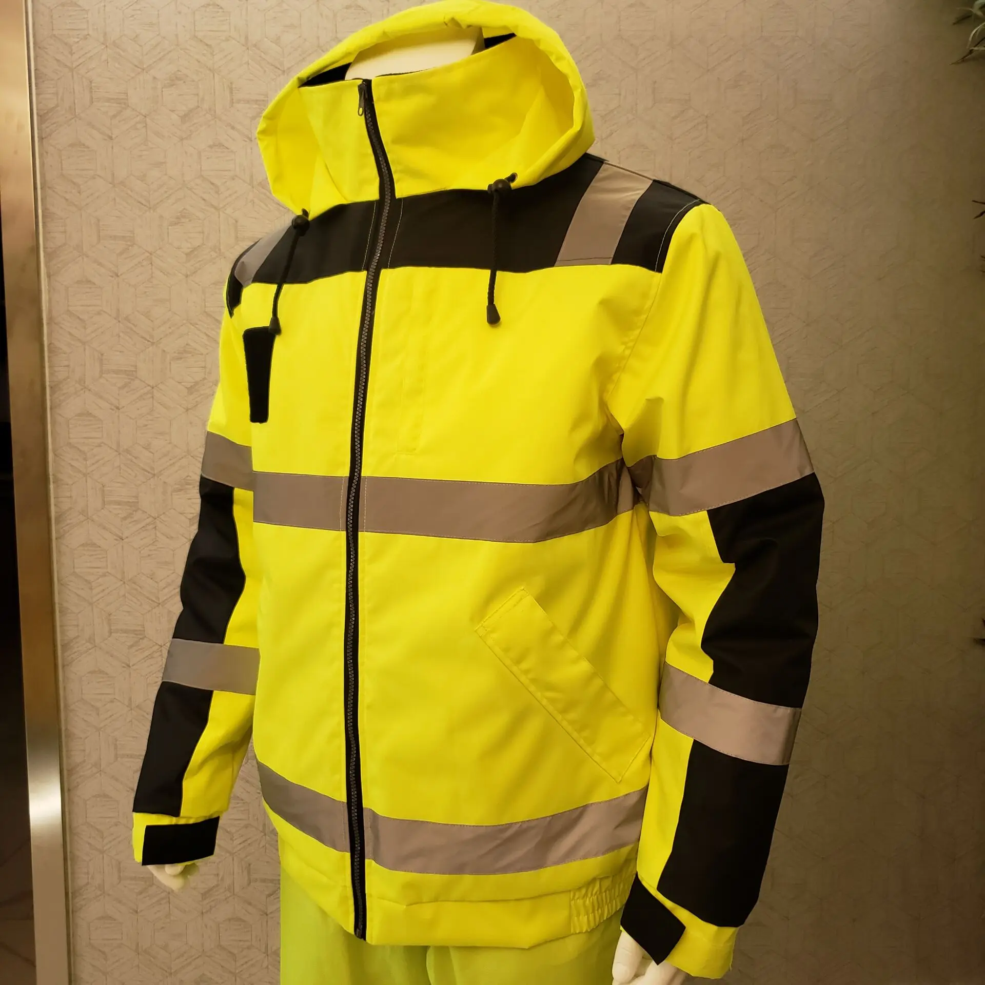 Safetypink Reflective Safety Fluorescent Yellow Polyester Rescue ...