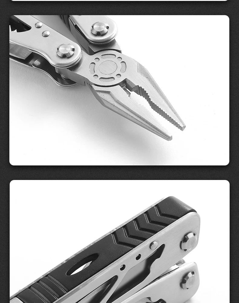 New Outdoor Stainless Steel Folding Pliers 16 In 1 Multi-function ...