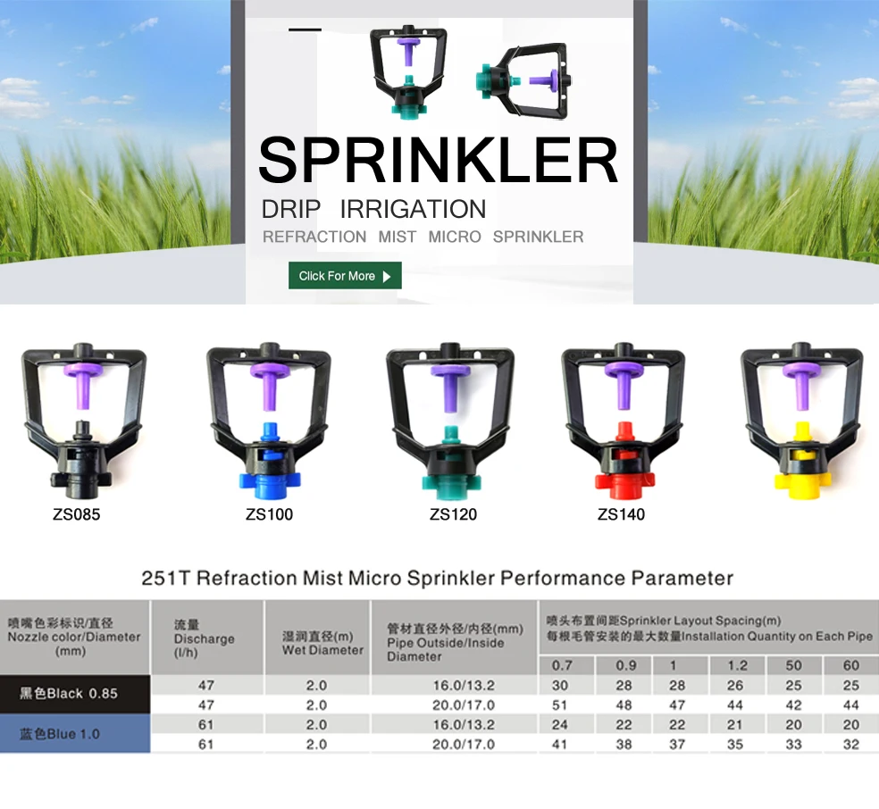 Refraction Mist Micro Sprinkler - Efficient Garden Irrigation