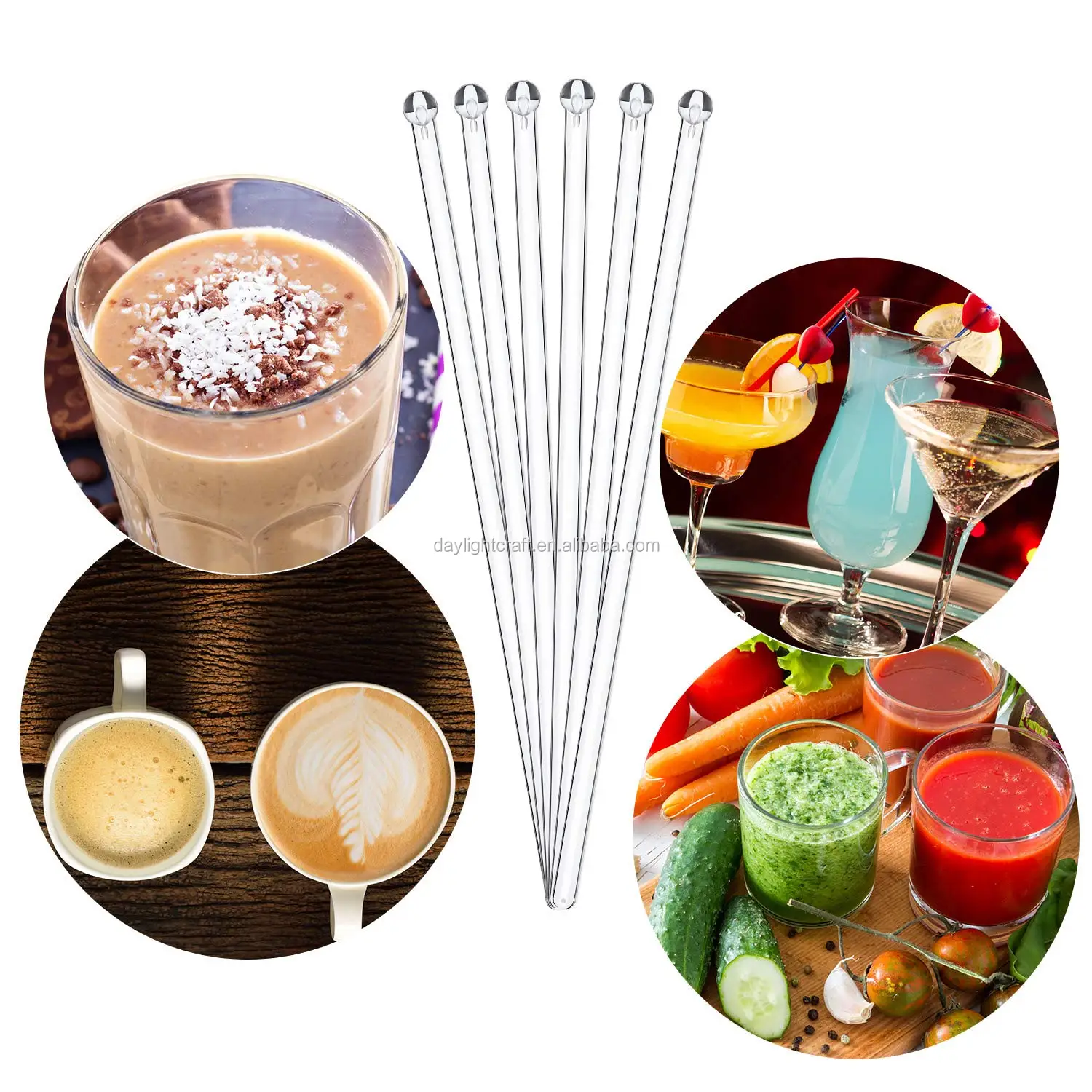 Quality Clear Swizzle Sticks - Perfect for Bars & Hotels