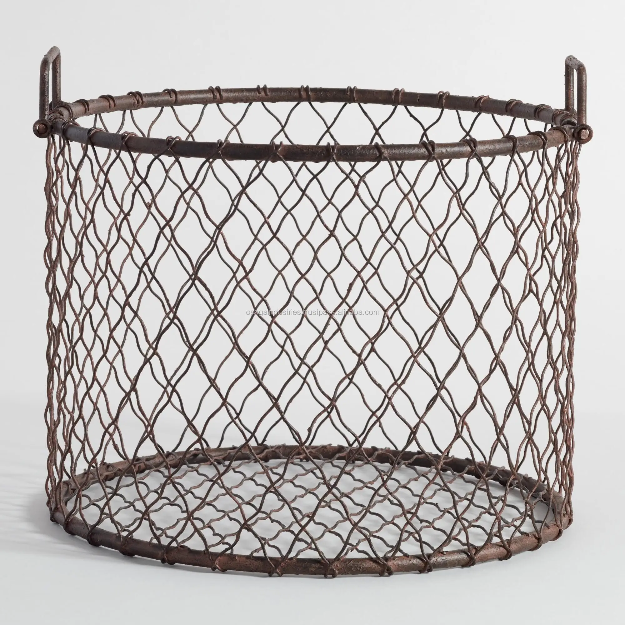 Latest Design Large Wire Basket For Clothe Stackable Basket Home Decor ...